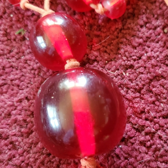 Jewelry | Vintage Unusual Cherry Translucent Bakelite Neck | Poshmark